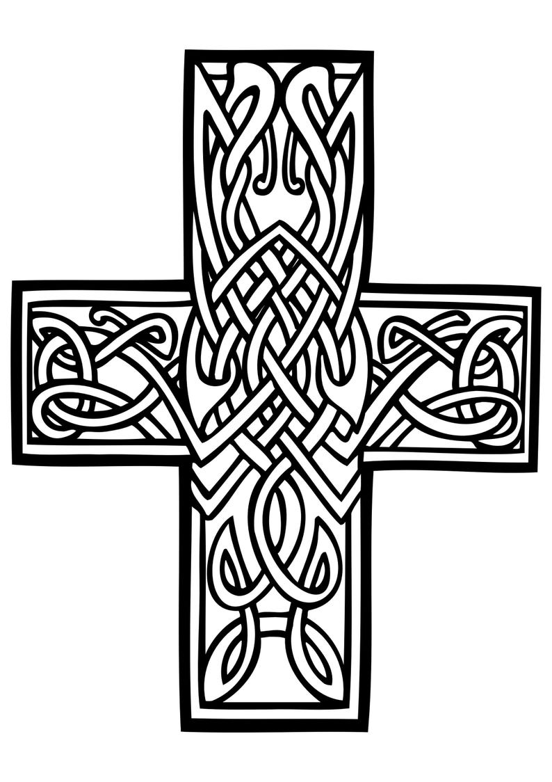 Celtic Cross SVG Bundle for Cricut, Celtic Knot Cross Designs for Laser ...