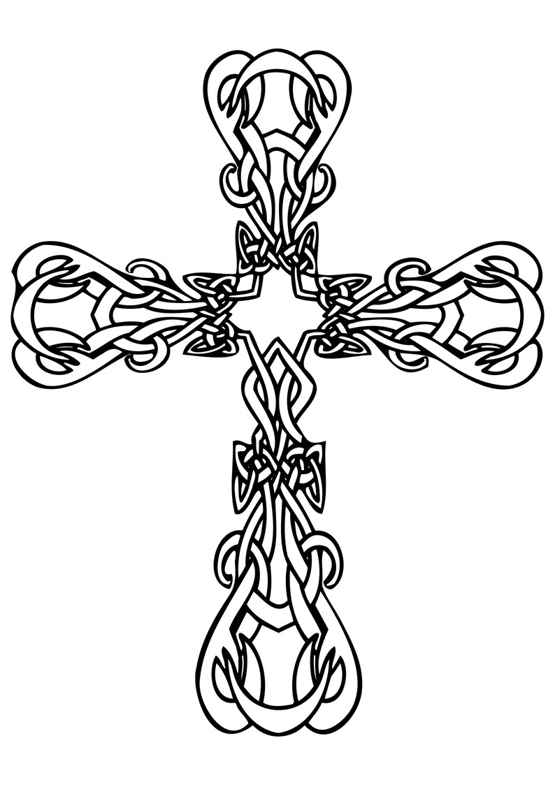 Celtic Cross SVG Bundle for Cricut, Celtic Knot Cross Designs for Laser ...