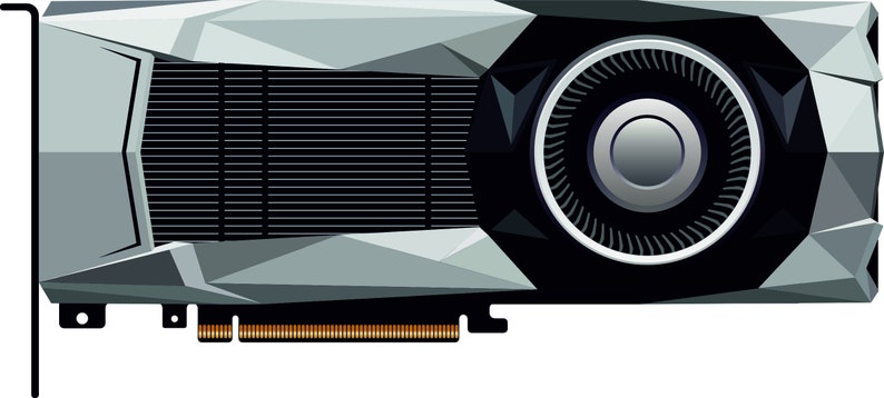 High-quality Vector Icons of Graphics Cards for Gamers, Tech, and ...