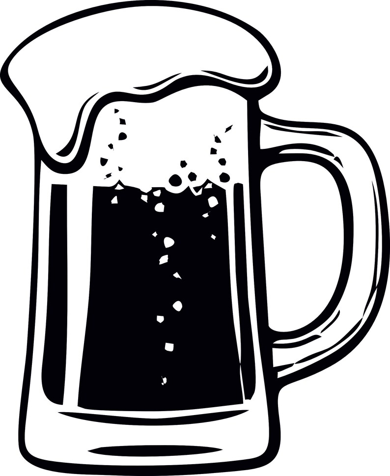 Vector Illustrations foamy Beer Enjoyment Glasses, Mugs, Bottles in SVG ...