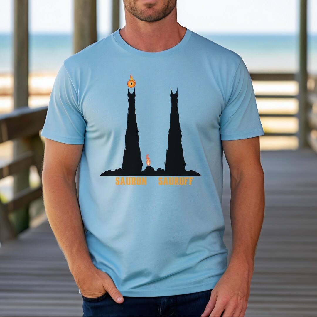 Tolkein Fantasy Lord Rings Power Sauron Sauroff Tower T-shirt Tolkien ...