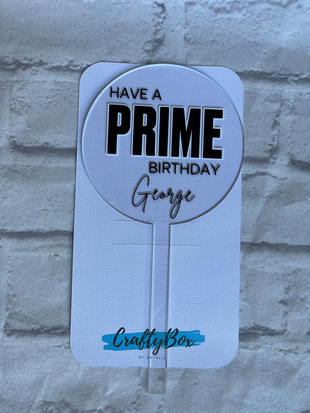 Prime Cake Topper for Birthday Personalised Hydration - Etsy