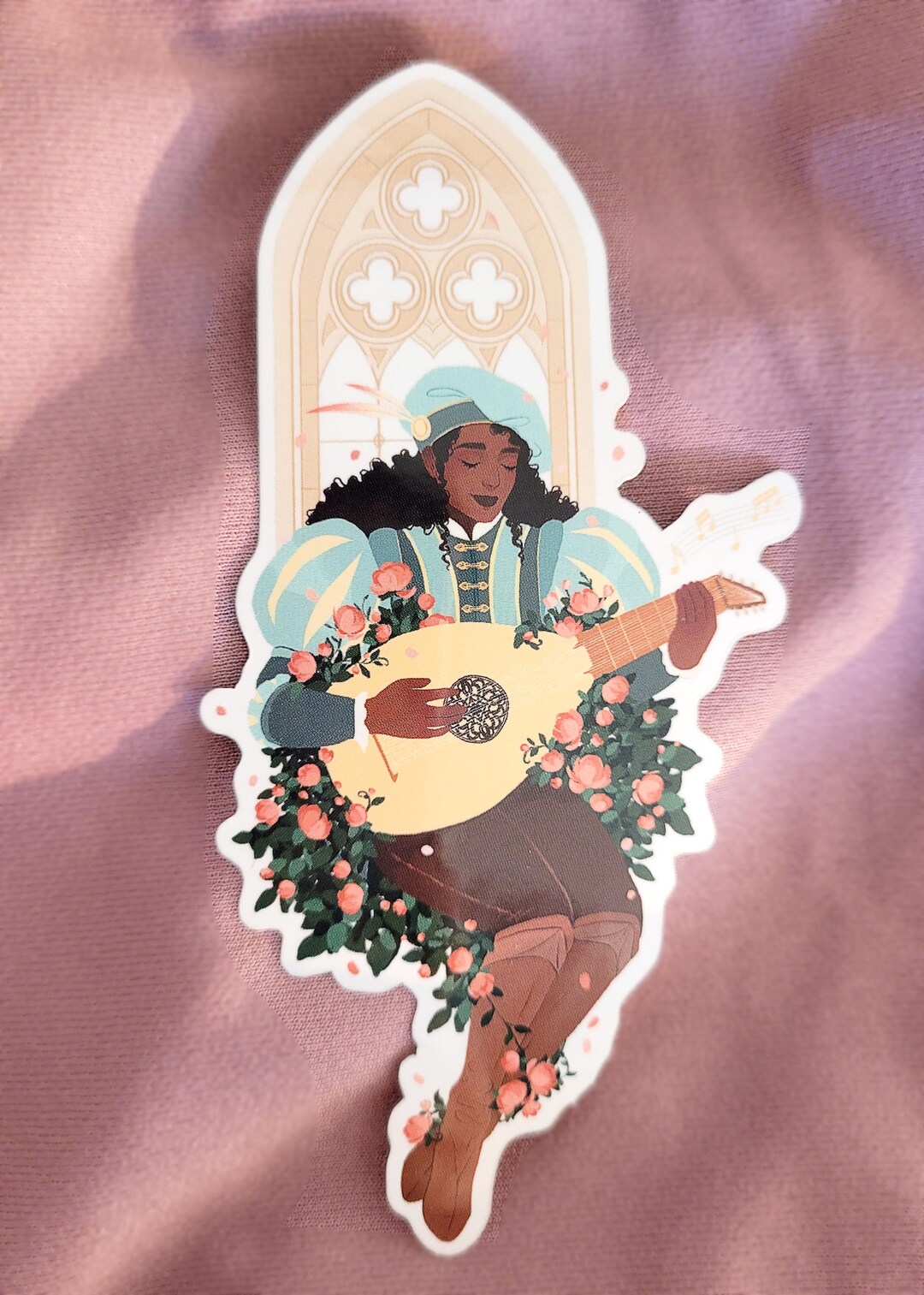 Mandolin Bard- Vinyl Sticker- Fantasy Character Medieval Sticker - Etsy