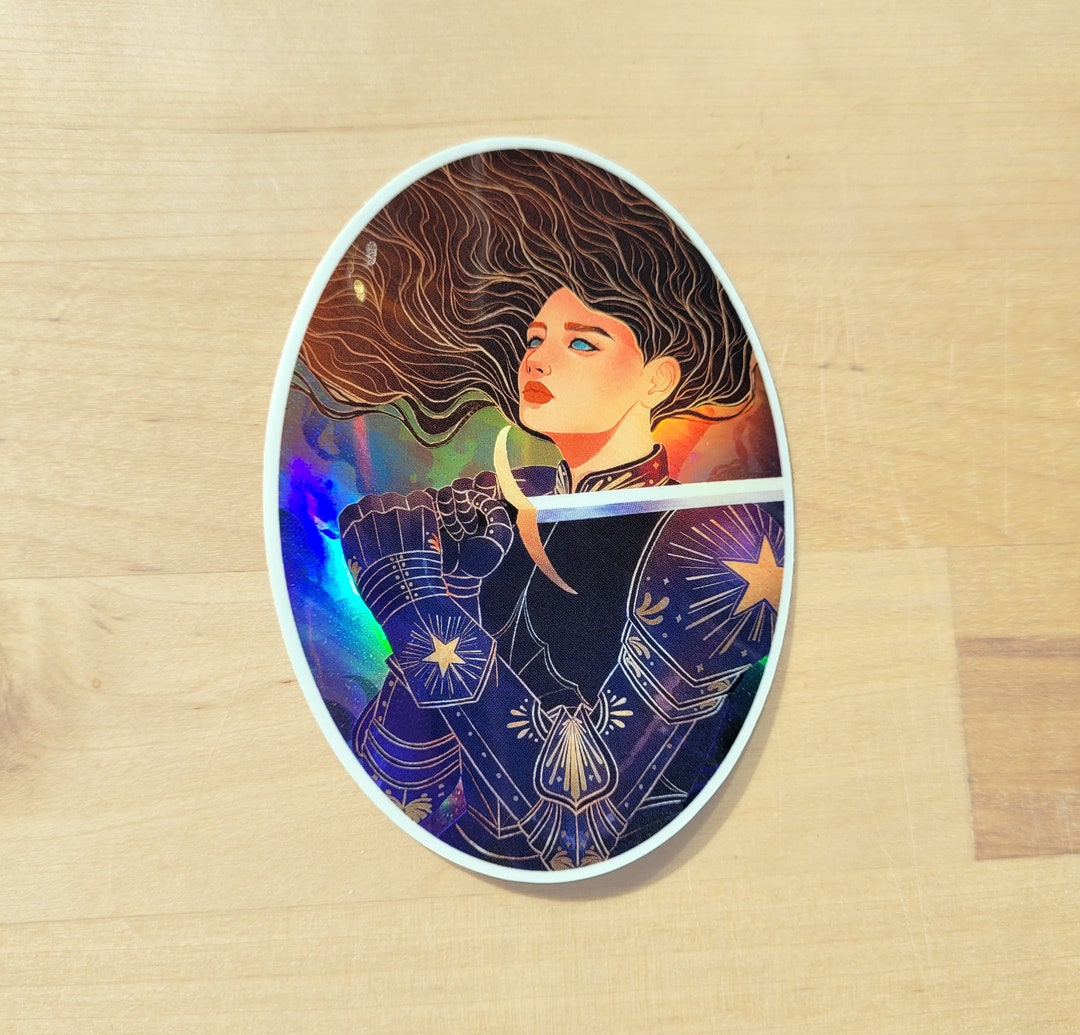 Tempest Holographic Sticker- Female Knight Sticker Knightcore Aesthetic ...