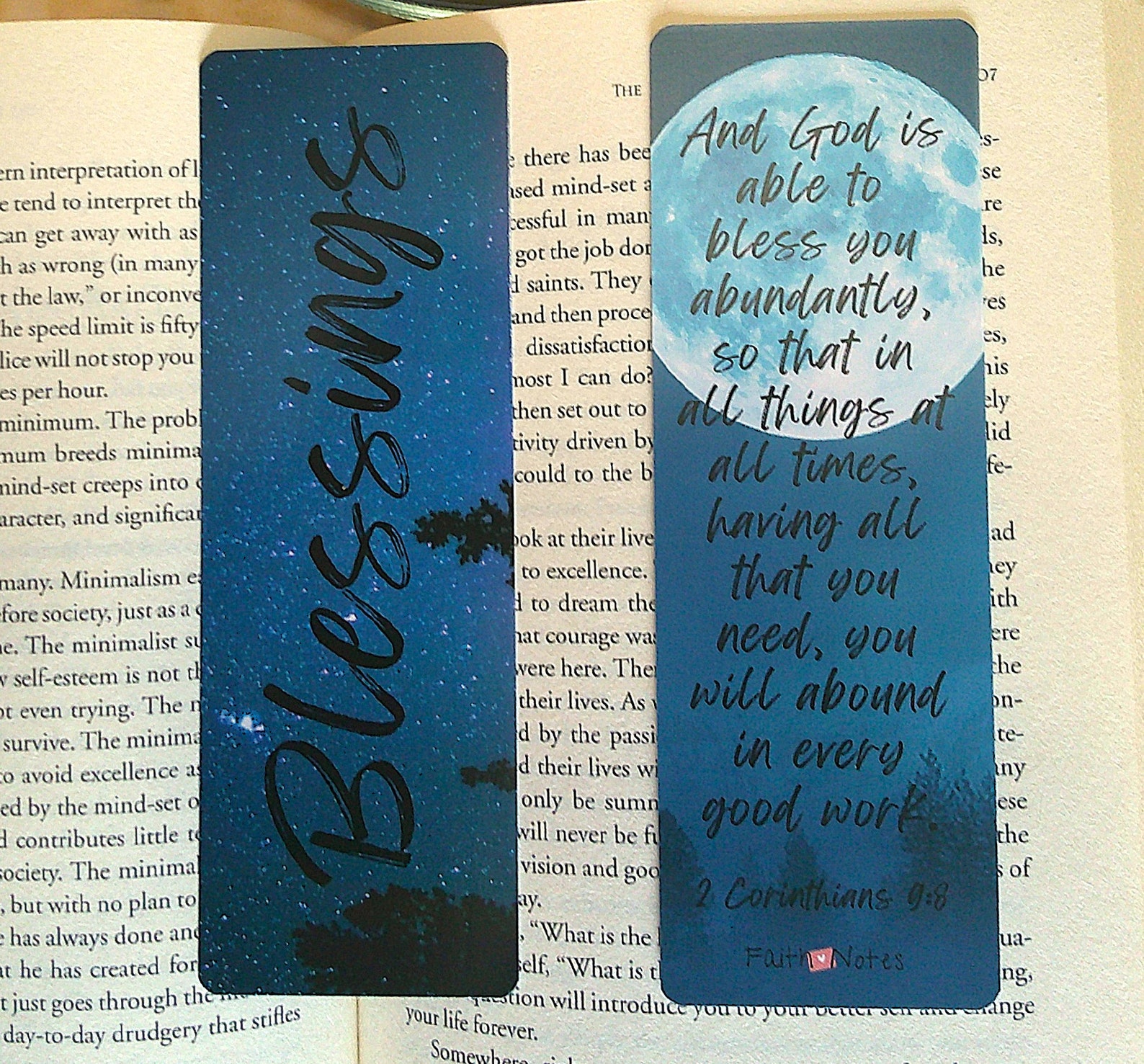 Blessings Cute Book Marks for Women Bookish Gifts for Him Book Lover ...