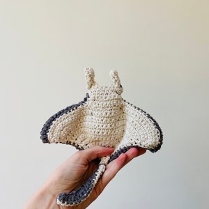 Mini Manta Ray Crochet Handcrafted With Recycled Cotton Yarn - Etsy