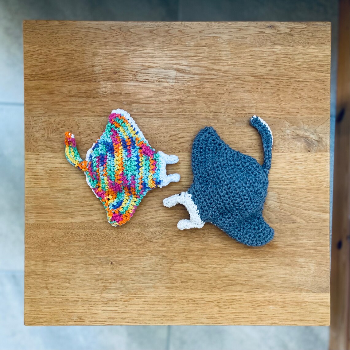 Mini Manta Ray Crochet Handcrafted With Recycled Cotton Yarn - Etsy