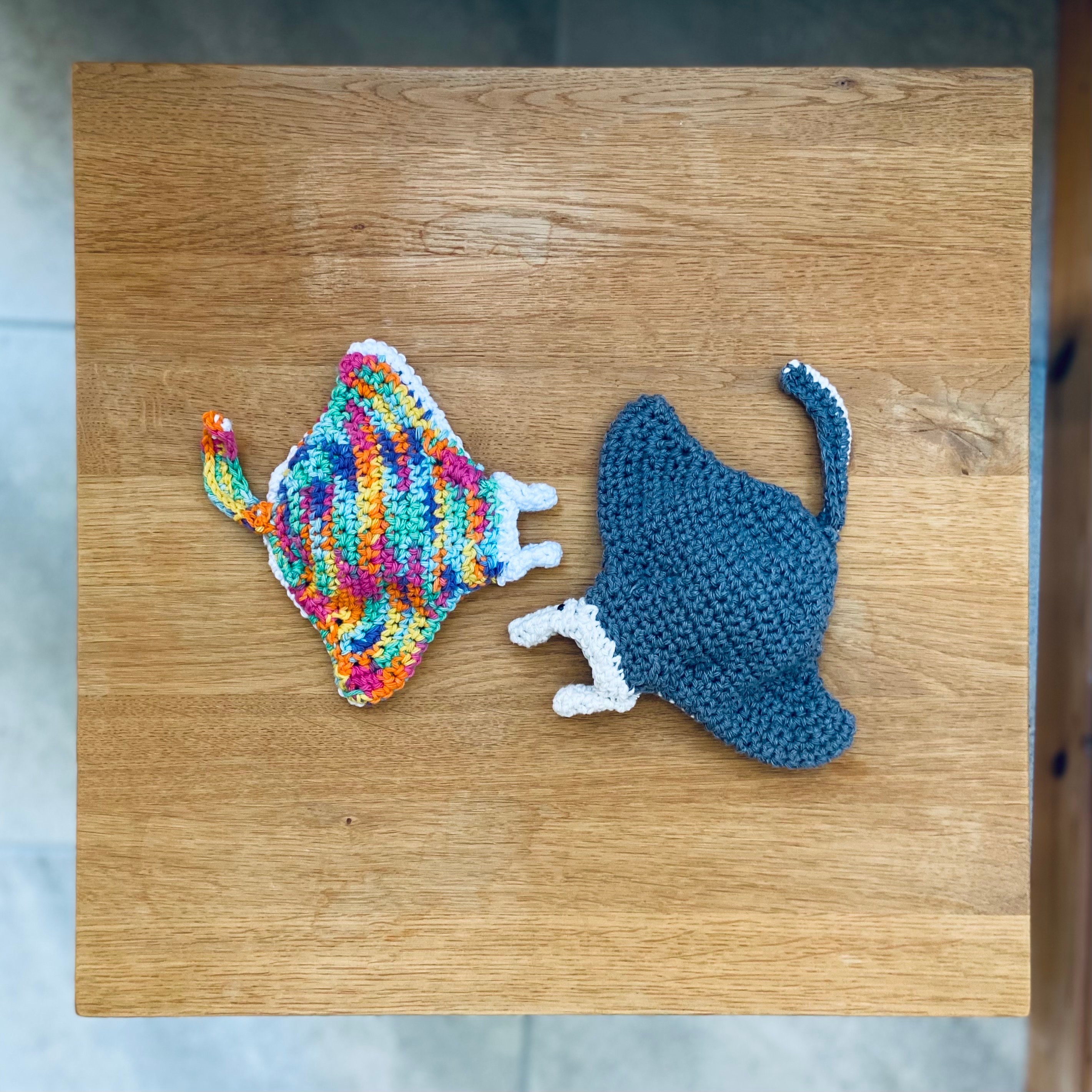 Mini Manta Ray Crochet Handcrafted With Recycled Cotton Yarn - Etsy