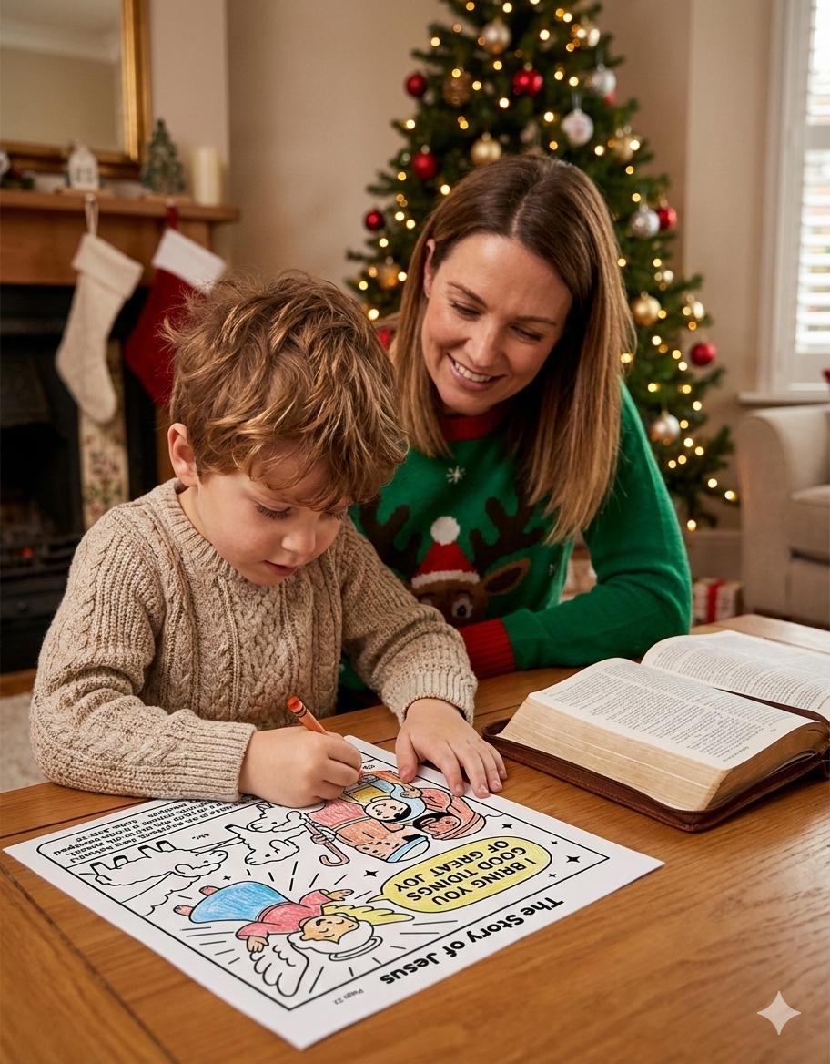 The Story of Jesus’ Birth Coloring Book for Kids | Faith-based ...
