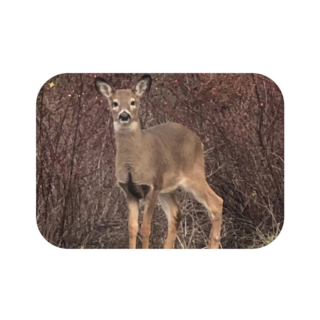 Deer Bath Mat, Forest Animal Bathroom Rug, Wildlife Home Decor, Nature ...