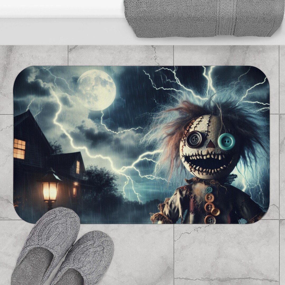 Spooky Scarecrow Bath Mat: Halloween Haunted Home Decor - Etsy