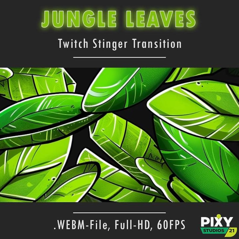 Livestream Stinger Transition "jungle Leaves" | Stream-Übergang ...