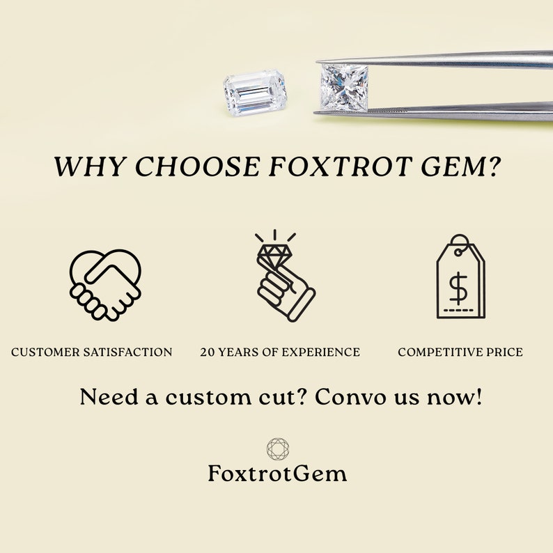 Oval Step Cut Moissanite , Modified Oval, Vintage Gemstone Moissanite ...