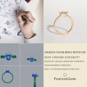 Oval Step Cut Moissanite , Modified Oval, Vintage Gemstone Moissanite ...