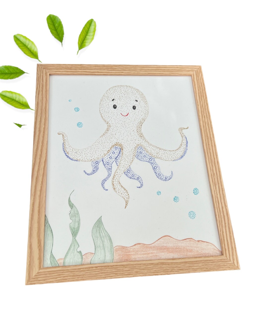 Nursery Decor, Original Handmade Colour Drawing. Handmade Art Wall ...