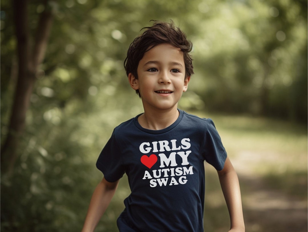 Girls Love My Autism Swag, Autism Acceptance Kids Heavy Cotton™ Tee - Etsy