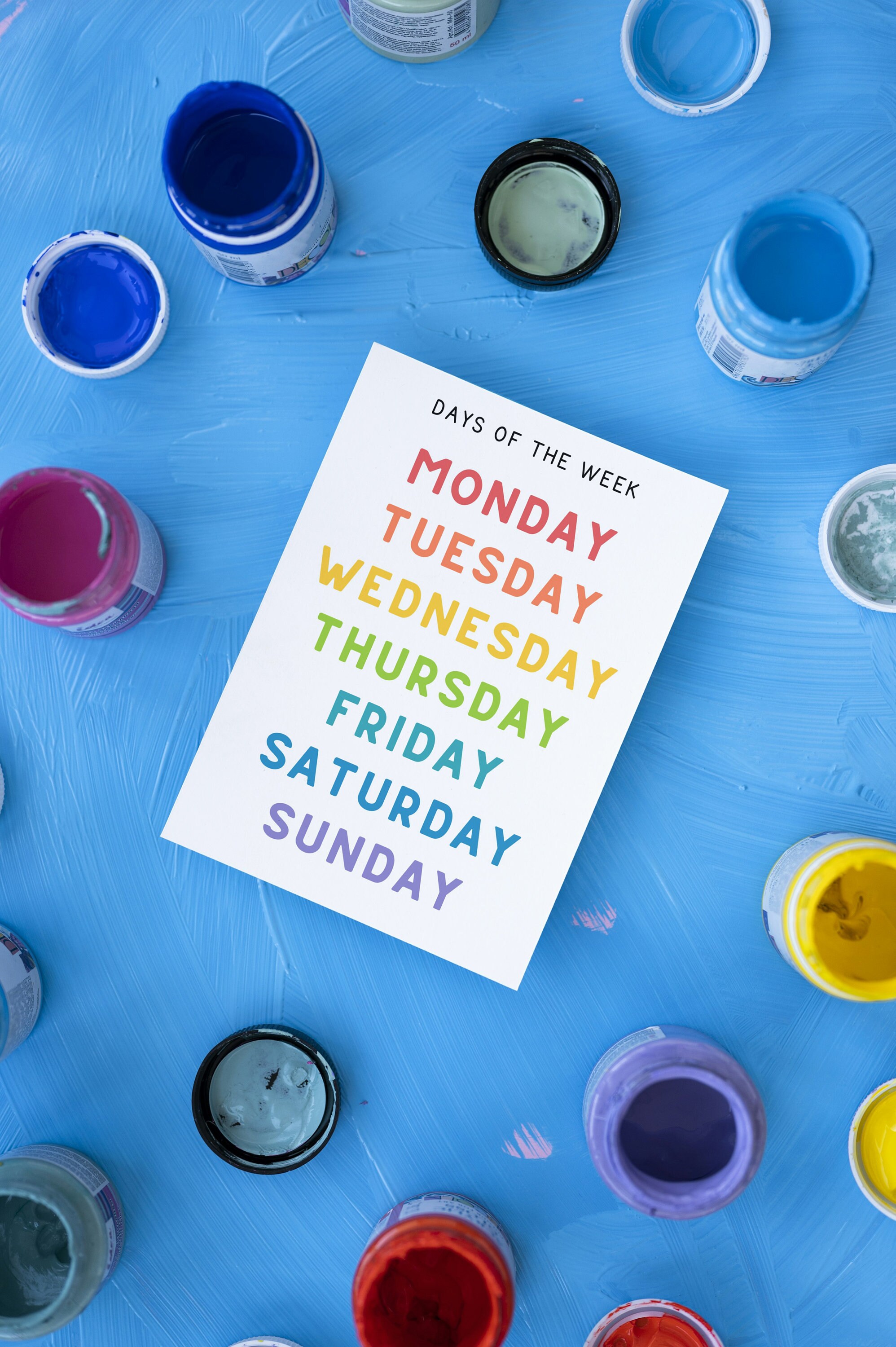 Days of the Week, Days of the Week Poster, Pre-school Poster ...