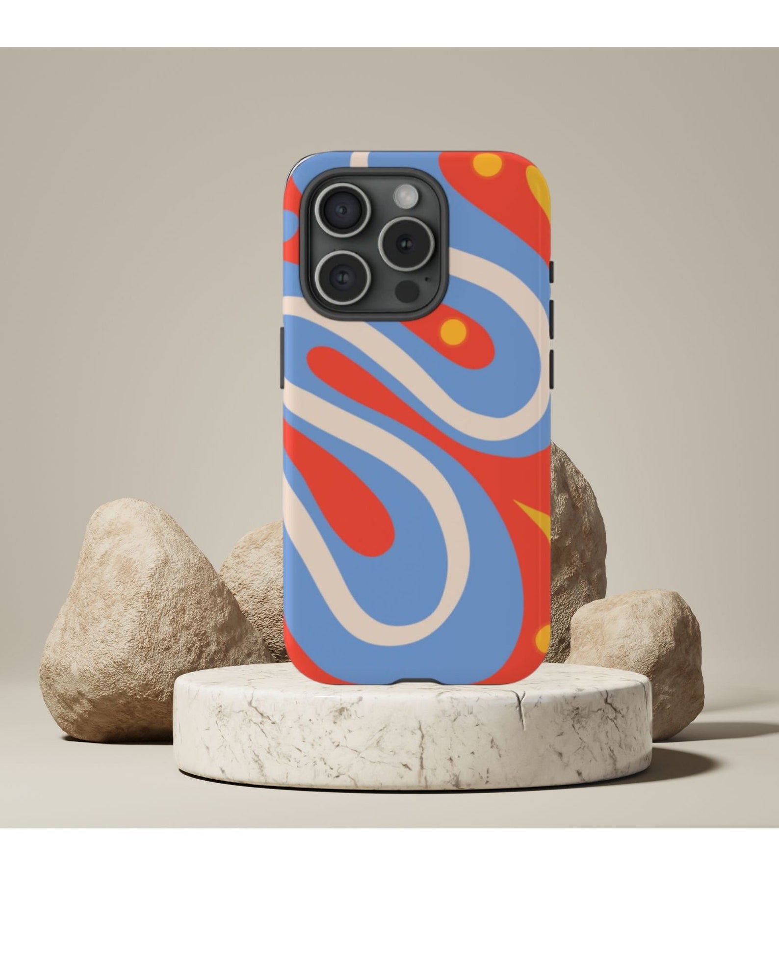 Tough 70s Swirl Phone Case, Iphone, Samsung Galaxy, Google Pixel, Gift ...