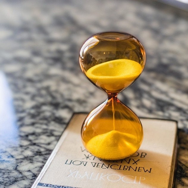 Hightide Hourglass Wide 15 Minutes / Personalised Hourglasses, Handmade ...