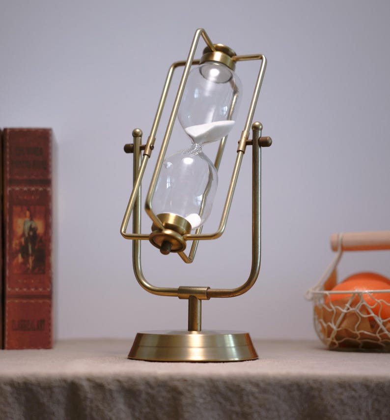 Custom Lettering Metal Rotatable Retro Sandgalss 15 / 30 Minutes ...