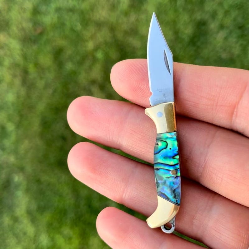 Mini Keychain Folding Knife - Etsy