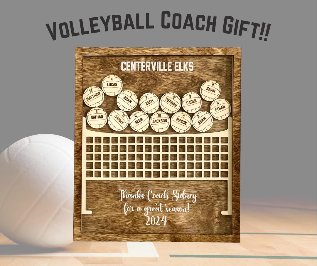 Personalized Volleyballball Coach Gift Custom Gift for Volleyball Coach ...