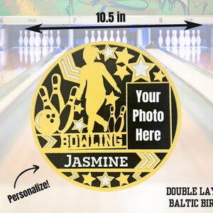 Personalized Bowling Frame Custom Bowling Gift for Team Coach Gift ...