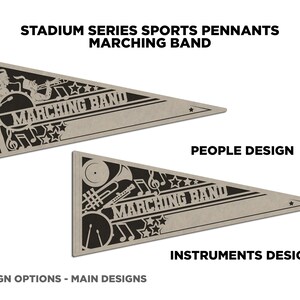 Personalized Marching Band Pennant: Musician Senior Gift, School Spirit ...