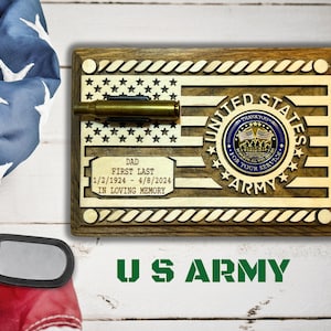 21 Gun Salute Bullet Holder Personalized Funeral Shell Casing Holder ...