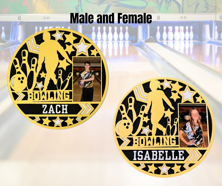 Personalized Bowling Frame Custom Bowling Gift for Team Coach Gift ...