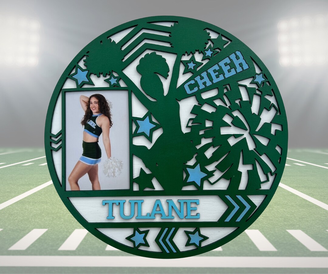 Personalized Cheerleading Frame Custom Cheer Gift for Team Coach Gift ...