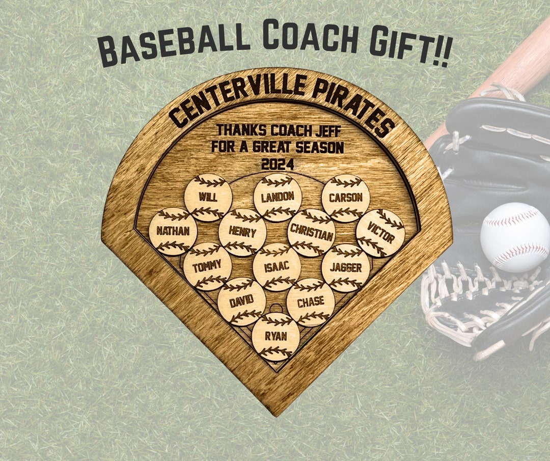 Personalized Baseball Coach Gift | Gift for Baseball Coach | End of ...