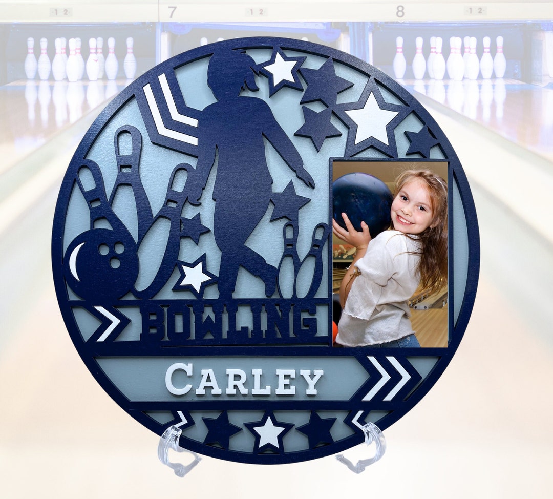 Personalized Bowling Frame Custom Bowling Gift for Team Coach Gift ...