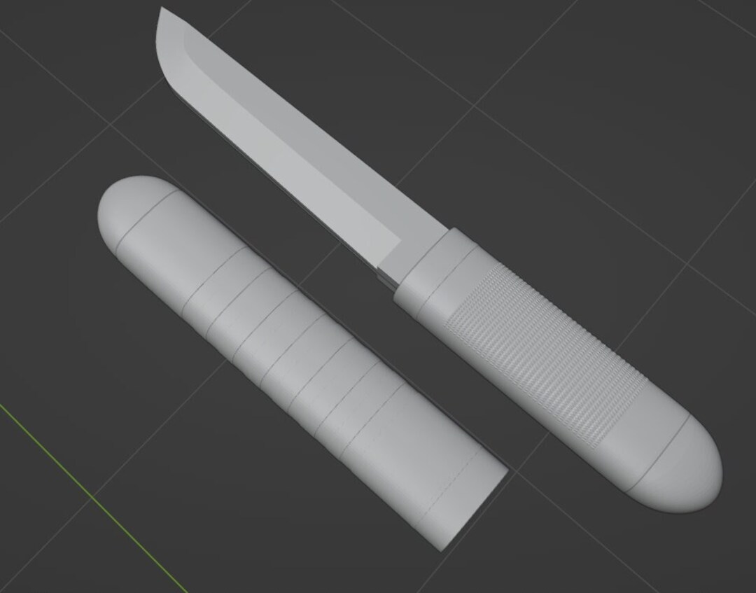 Tanto Style Training Knife With Sheath Martial Arts 3D Print File - Etsy