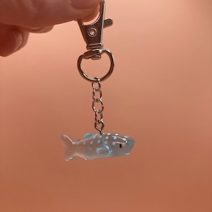 Tiny Whale Shark Keychain Kawaii Shark Charm, Zipper Pull Cute Ocean ...