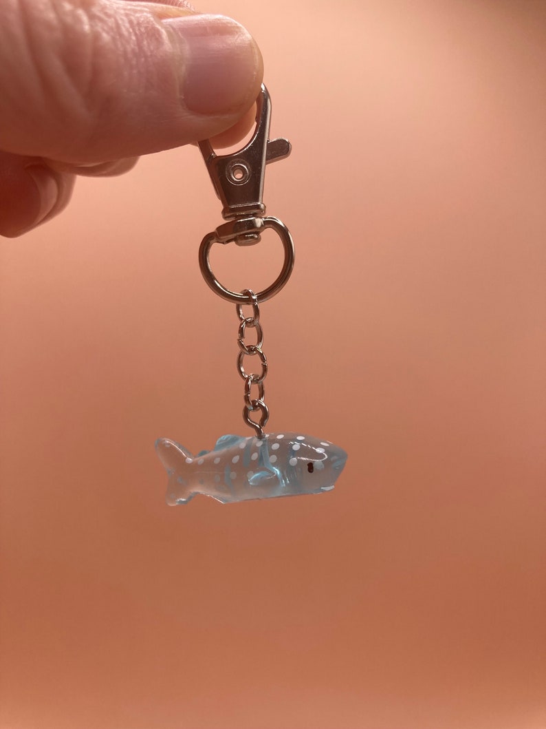 Tiny Whale Shark Keychain Kawaii Shark Charm, Zipper Pull Cute Ocean ...