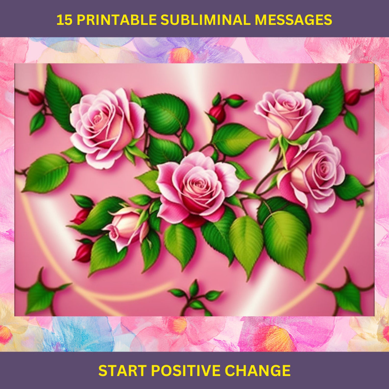 15 Printable Subliminal Message Designs for Positive Thinking Instant ...