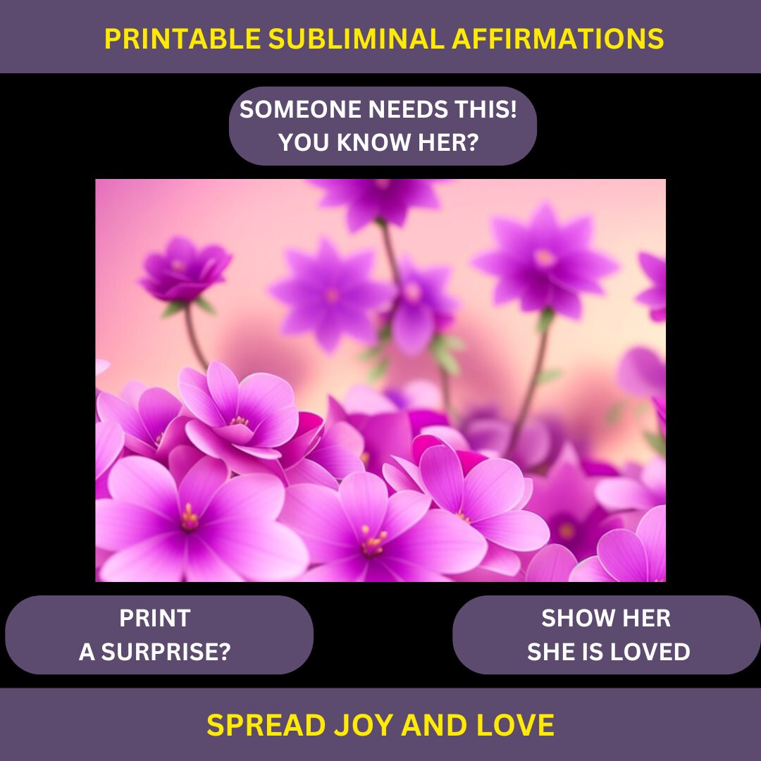 I'm Grateful 10 Subliminal Designs Printable Gift for Her Positive ...