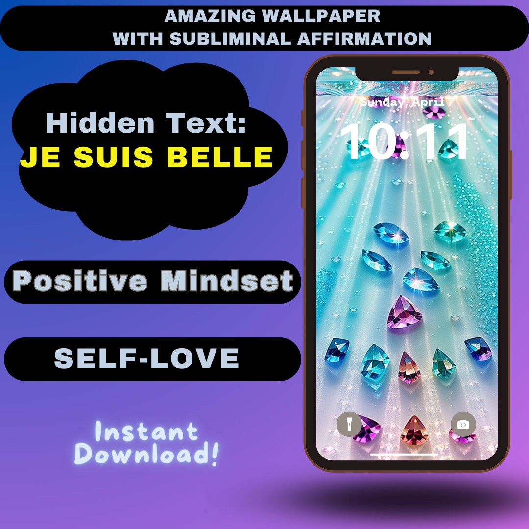Cute Aesthetic Phone Wallpaper Digital Download Subliminal Positive ...