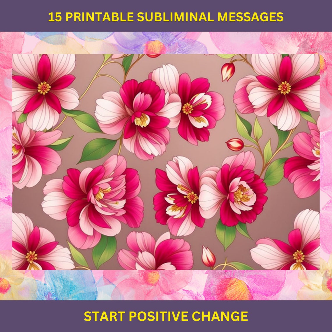 15 Printable Subliminal Message Designs for Positive Thinking Instant ...