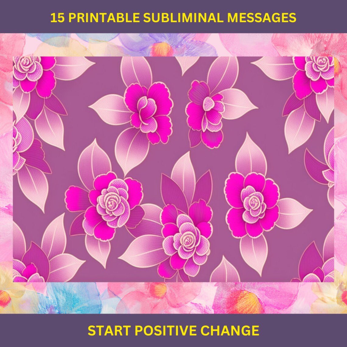 15 Printable Subliminal Message Designs for Positive Thinking Instant ...