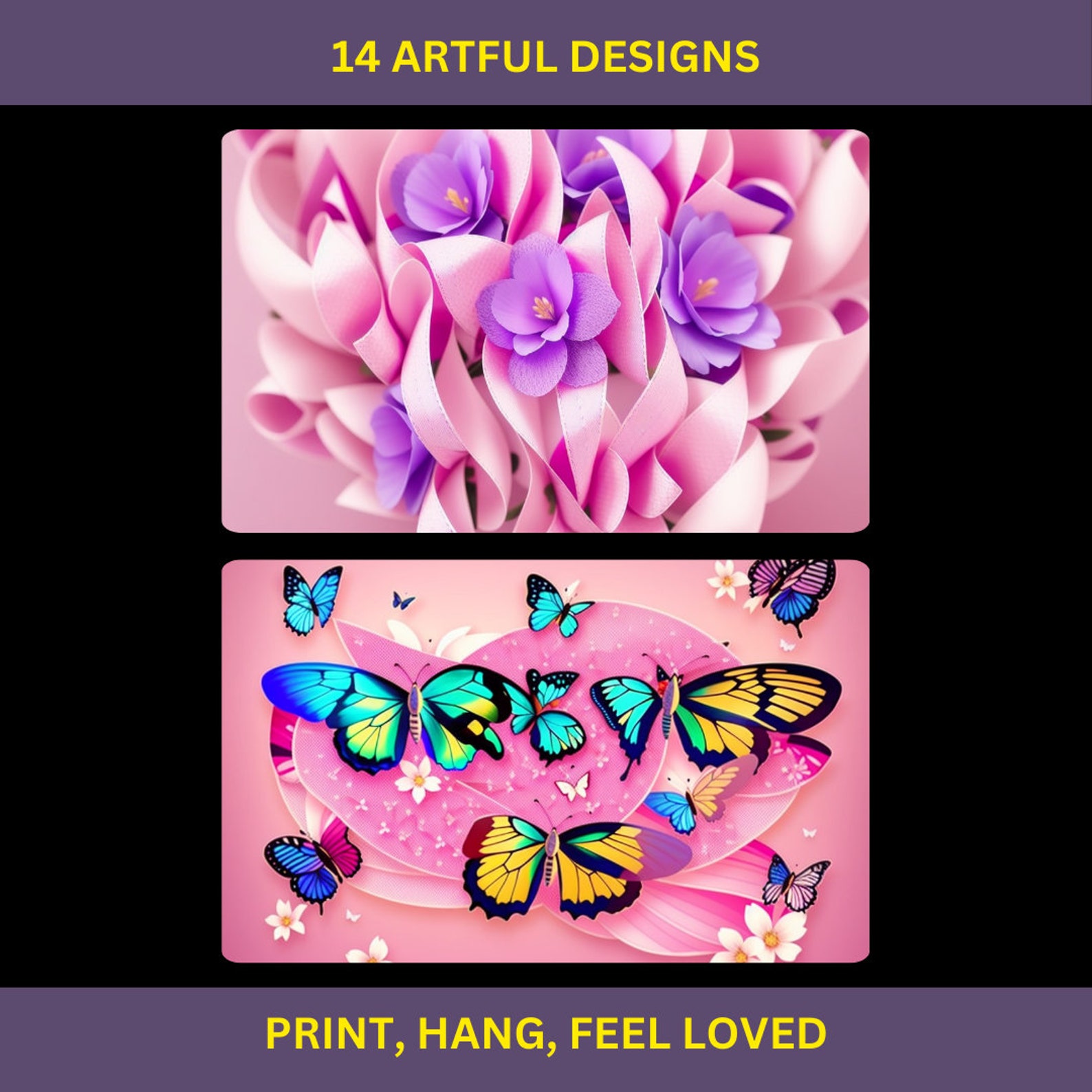 Printable Romantic Affirmations Collection 14 Subliminal Designs for ...