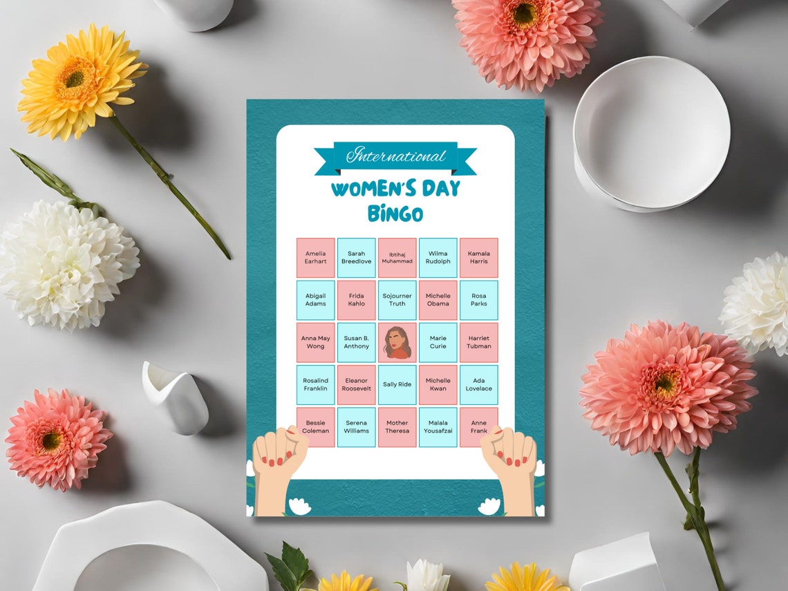 International Women's Day Bingo Game Set of 30 Diversity, Inclusion ...