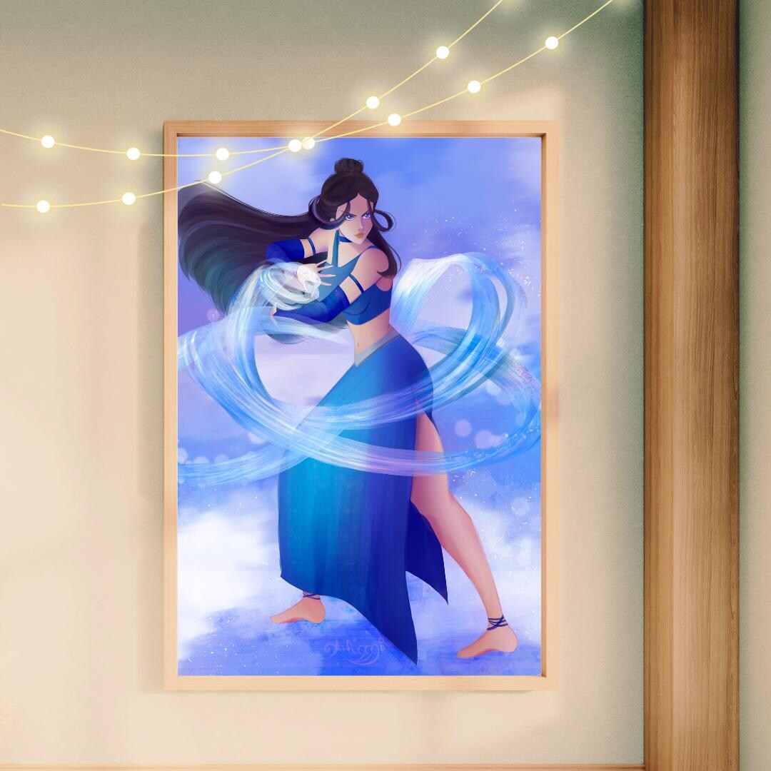 Katara Fanart, Anime Manga Art, ATLA Glossy Posters Arlumi - Etsy