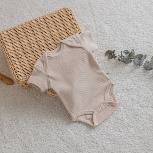 Ribbed Baby Romper - Etsy