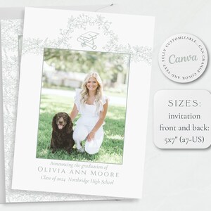 Graduation Invitation 2024 Template, Classy Graduation Announcement ...