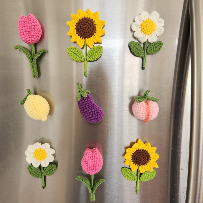 Crocheted Magnets - Etsy