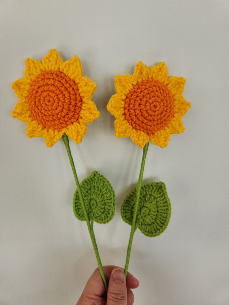 Handmade Crochet Sunflowers, Crochet Flowers, Home Decorations, Gifts ...