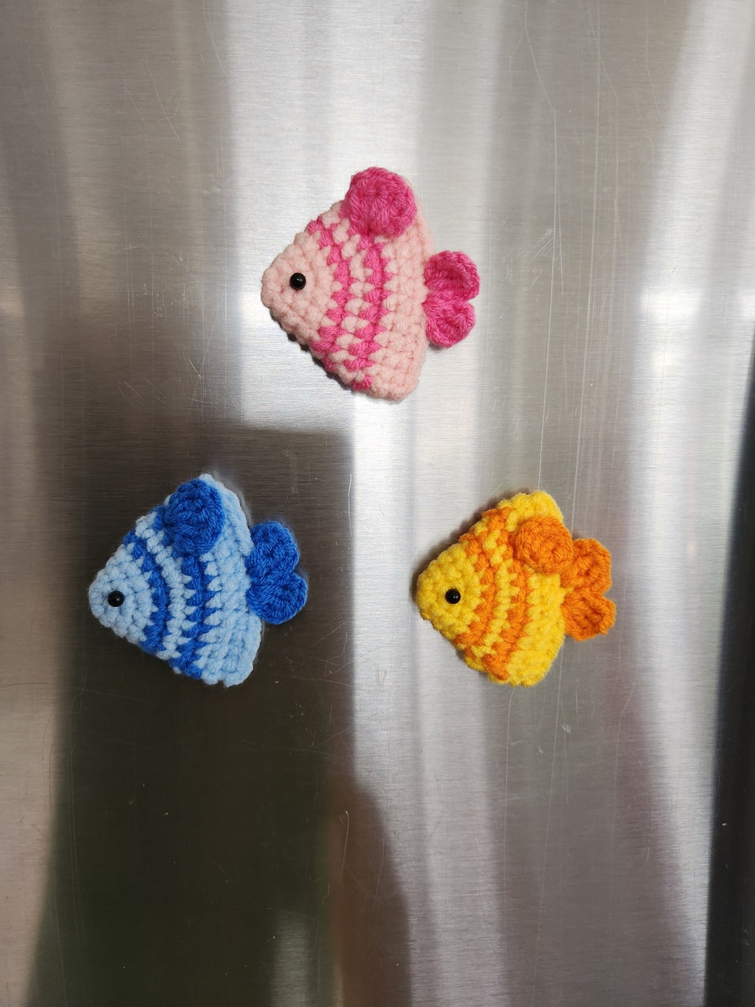 Crochet Fish Fridge Magnets: Tropical Kitchen Decor - Etsy