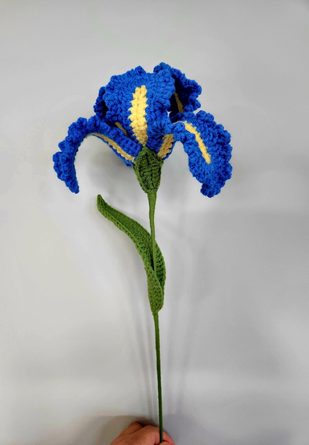 Crochet Iris, Handmade Iris Flowers, Gifts for Birthday, Holiday, Home ...